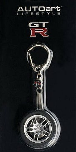 AUTOart Nissan Skyline GT-R (R33) Wheel key chain with GT-R emblem ...