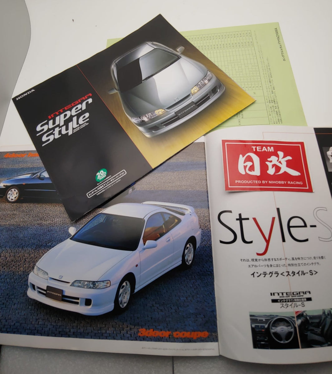 HONDA 1998 INTEGRA VTEC SiR with Price list. – NIHOBBY 日改通商